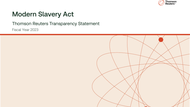 Modern Slavery Act | Thomson Reuters